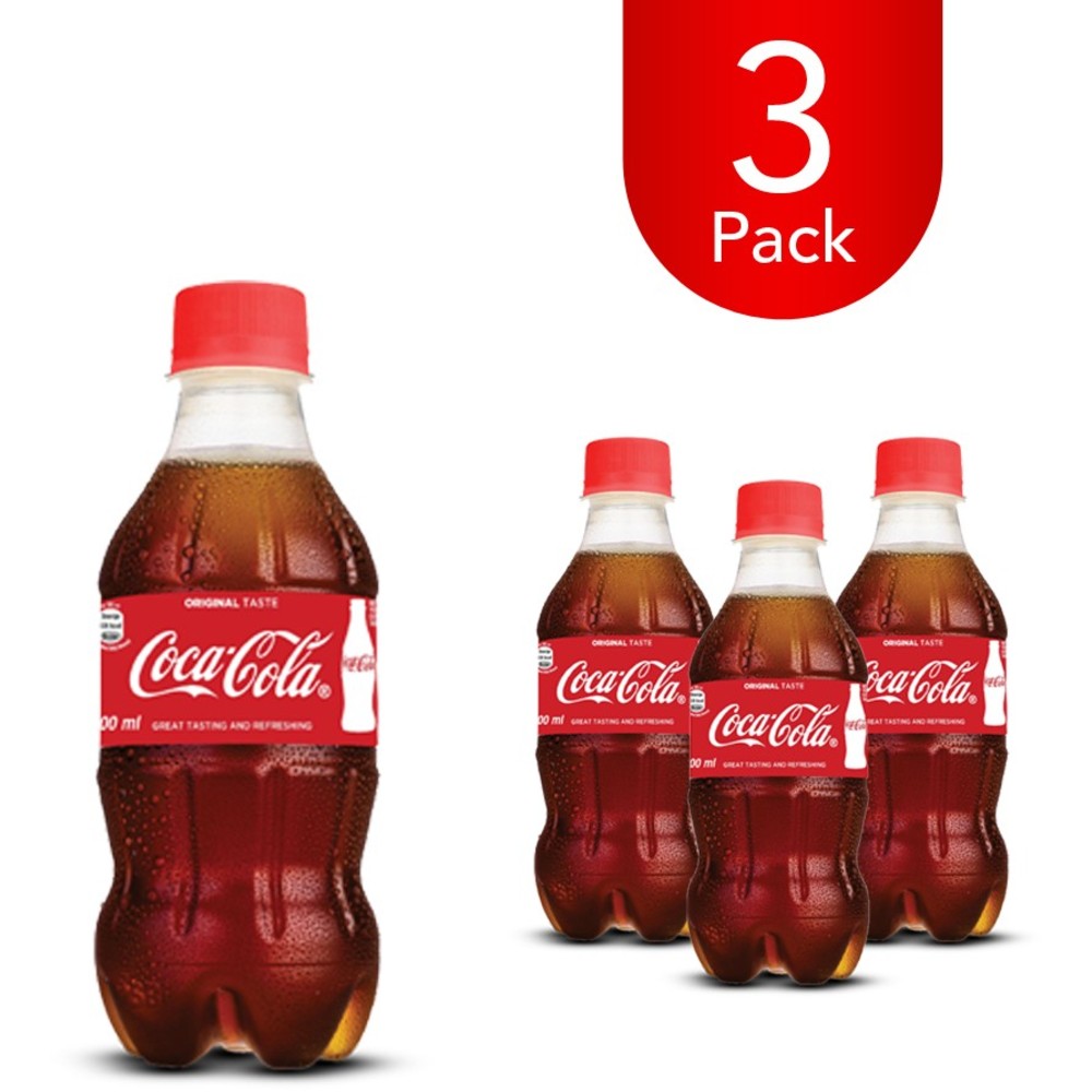 Coca-Cola Classic 300ml Bottle Drink (3 Pack) - CEDISHOP Coca-Cola Classic 300ml Bottle Drink (3 Pack) - CEDISHOP